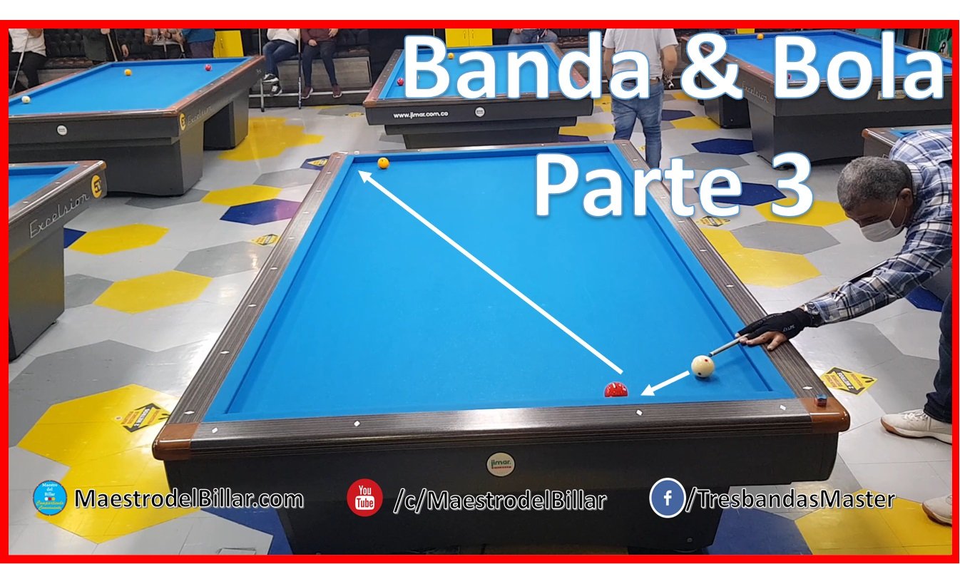 Billar a Tres Bandas, Sistema Banda (CORTA) y Bola - Parte 3 - Maestro ...